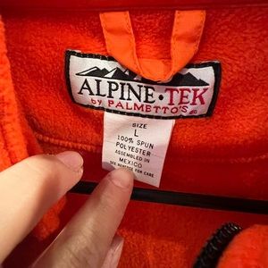 Cabela's | Jackets & Coats | Alpine Tek Palmettos Orange Fleece Vest ...